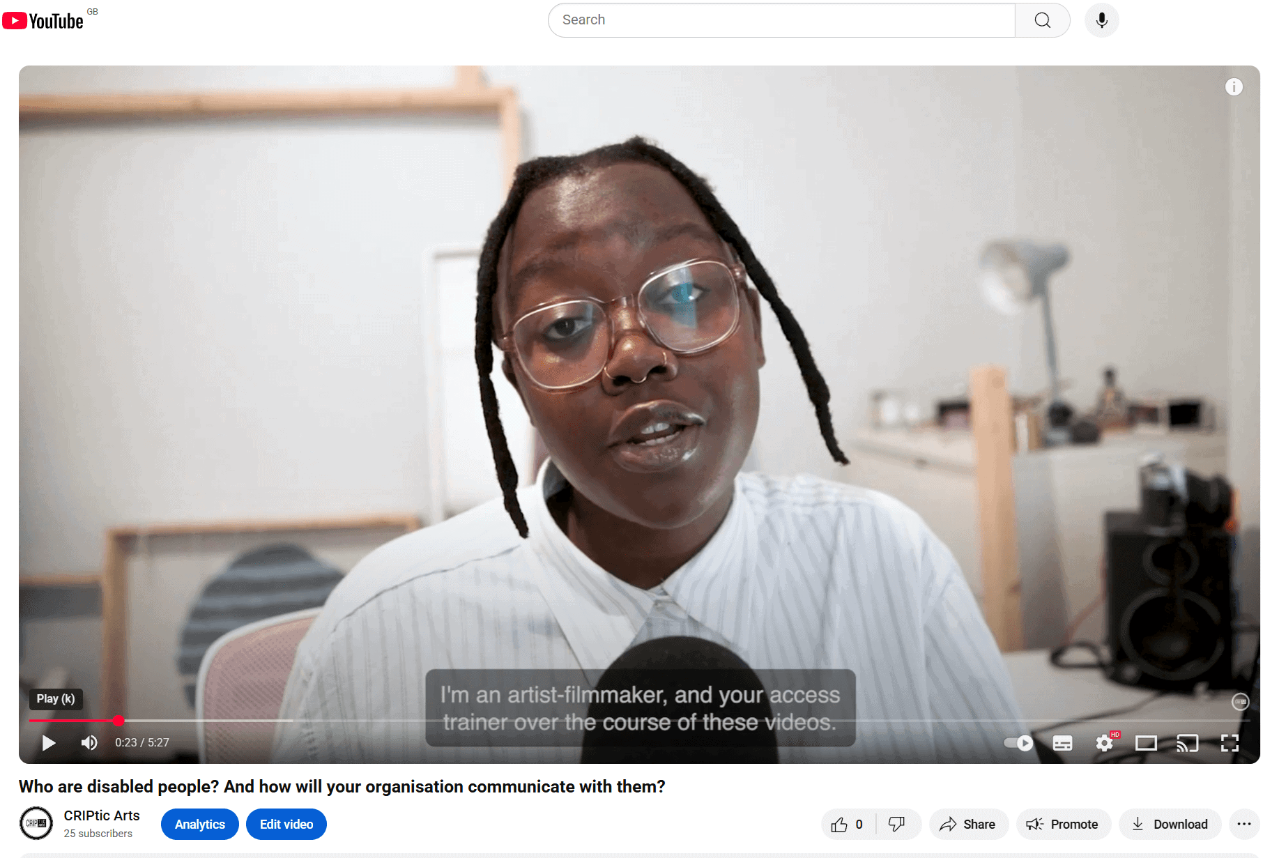 Access Training - A Free Introduction - CRIPtic Arts